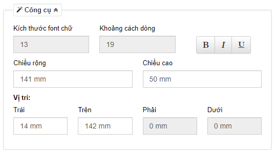 Cấu hình layout in giấy mới | VBDLIS Document